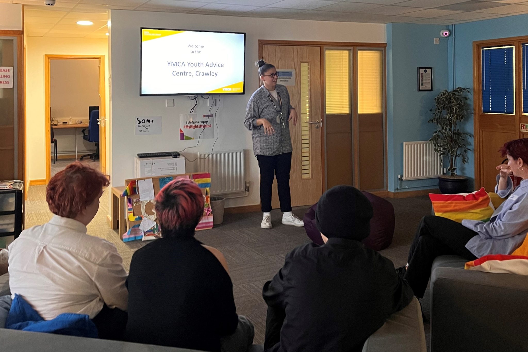 MP Henry Smith visits LGBTQU+ Haven in Crawley - YMCA DownsLink Group